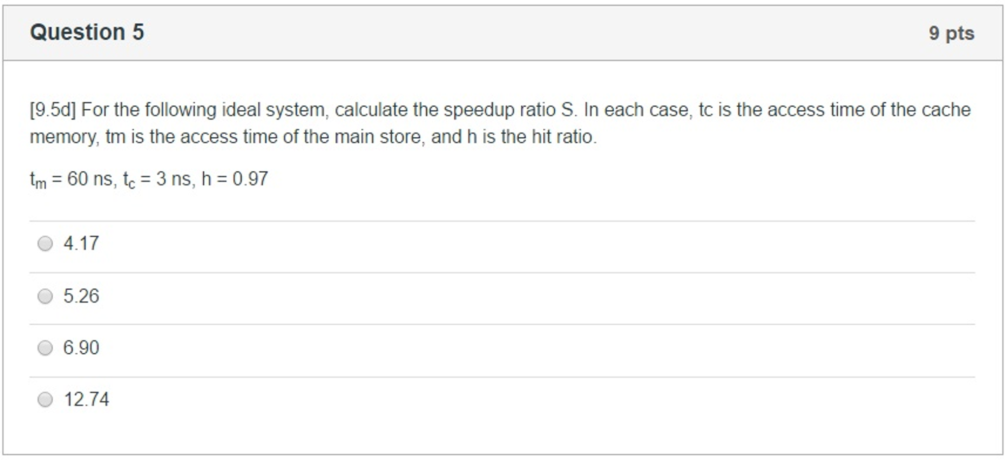 Solved For the following ideal system, calculate the speedup | Chegg.com Solved For the following ideal system, calculate the speedup | Chegg.com