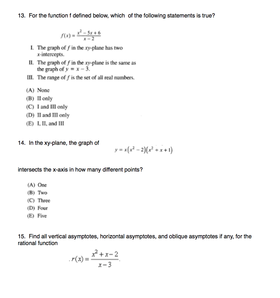 Solved For The Function F Defined Below Which Of The 7453