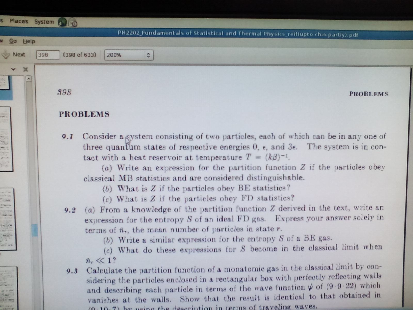 Solved Consider a system consisting of two particles, each | Chegg.com