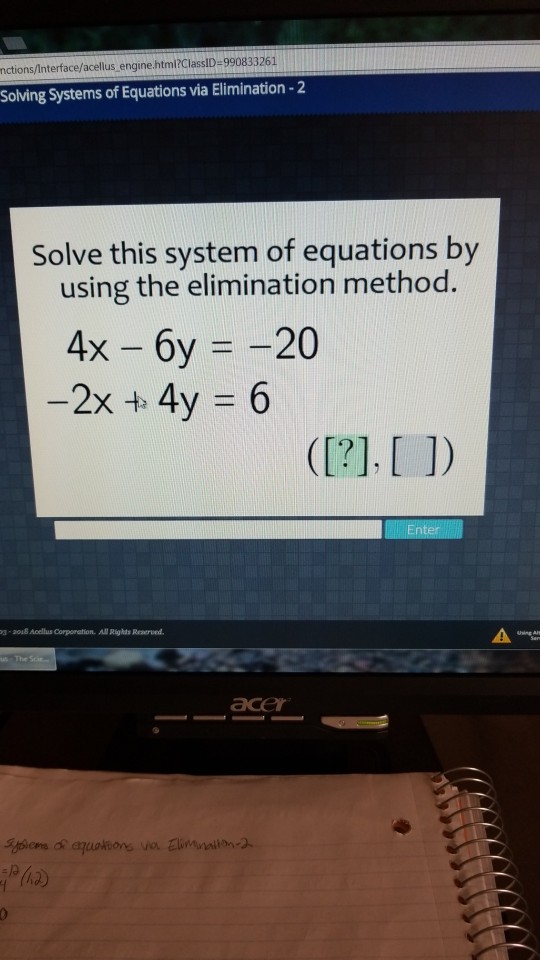 Solved nctions/Interface/acellus | Chegg.com
