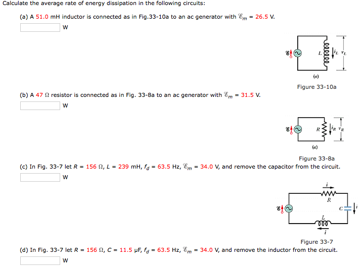 Solved Calculate the average rate of energy dissipation in | Chegg.com