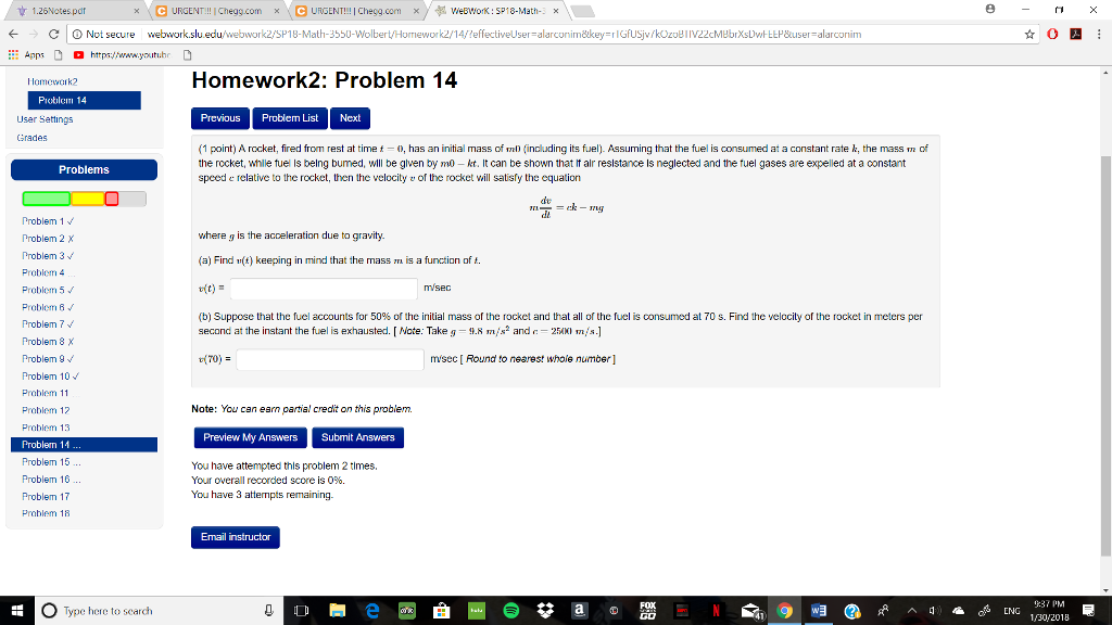 Solved ★ 1.26%otes.pdt ← cIG) Not secure | Chegg.com