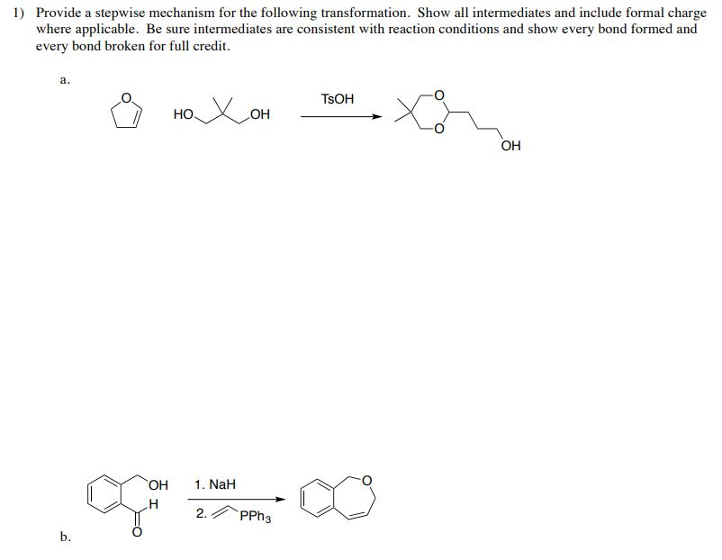 Solved Provide a stepwise mechanism for the following | Chegg.com