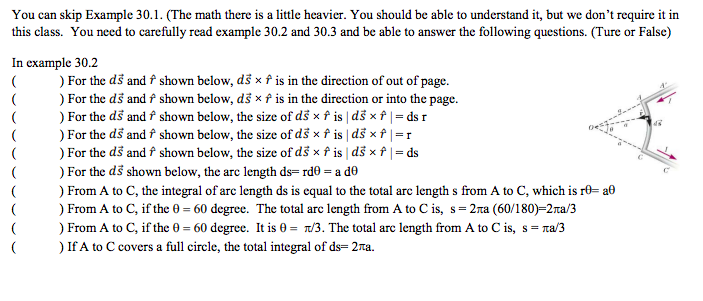 Solved You can skip Example 30.1. (The math there is a | Chegg.com
