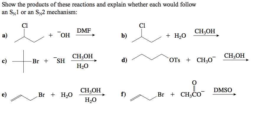 Solved Show the products of these reactions and explain | Chegg.com