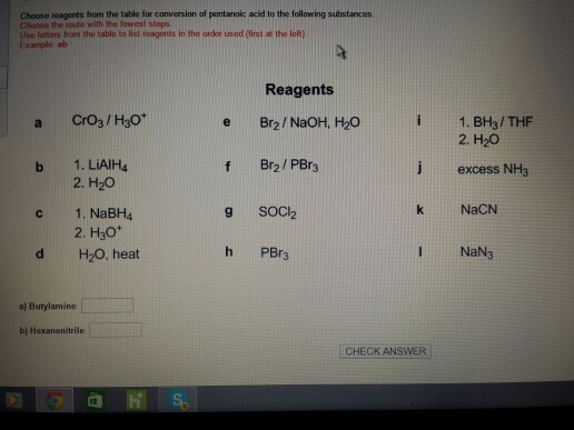 Solved choose reagents from the table for conversion of | Chegg.com