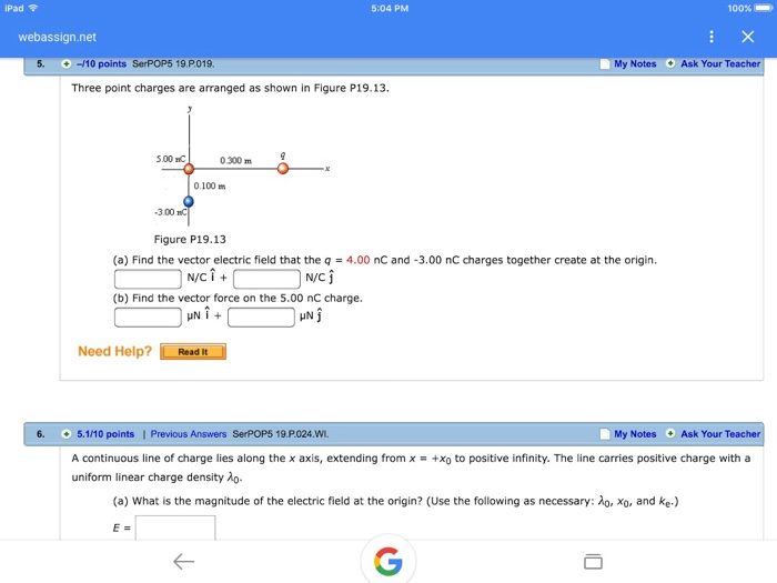 Solved Three point charges are arranged as shown in Figure | Chegg.com