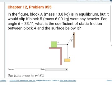 Solved In the figure, block A (mass 13.8 kg) is in | Chegg.com