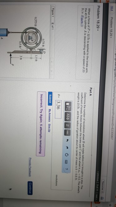 Solved determine the number of revolutions wheel B will | Chegg.com