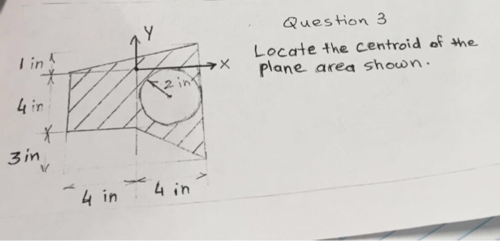 Solved Locate the centroid of the plane area shown. | Chegg.com