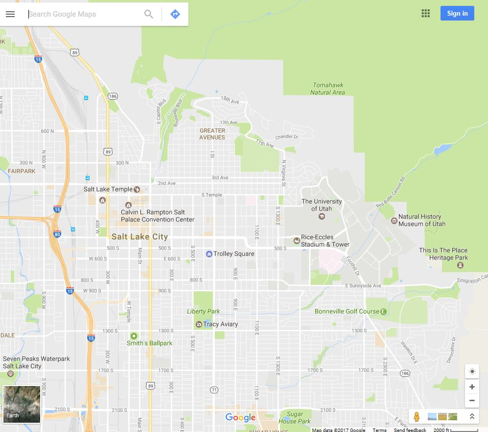 World Maps Library - Complete Resources: Google Maps Utah