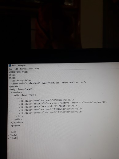 Solved ev-Ncteped Fie Ede Format iew Help 10OCTYPE html> | Chegg.com