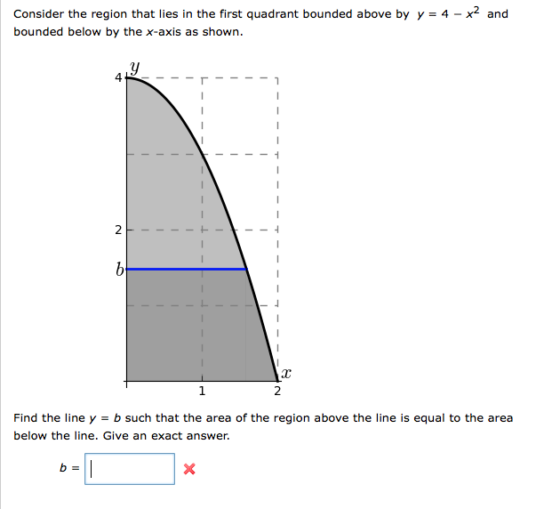 Solved Consider the region that lies in the first quadrant | Chegg.com