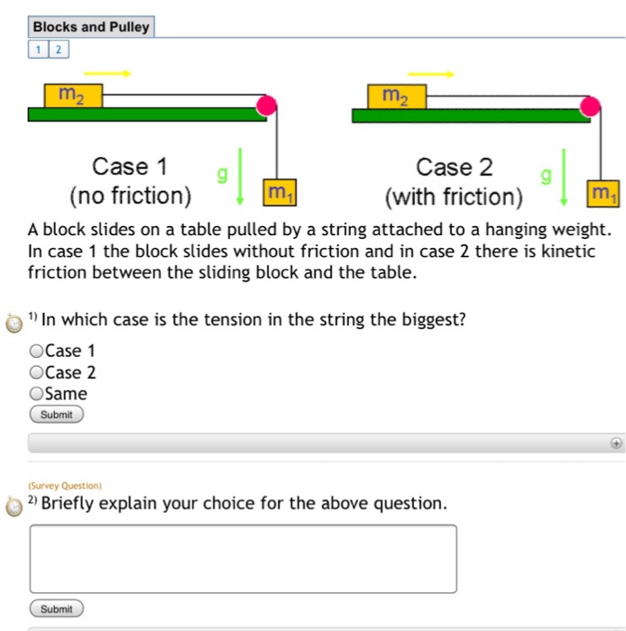 Solved A block slides on a table pulled by a string | Chegg.com