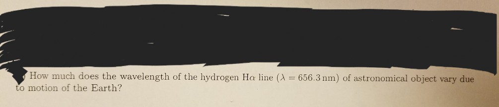 Solved The well-known HI 21-cm line (v = 1420.4 MHz) is | Chegg.com