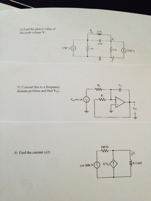 Solved: Find The Phasor Value Of The Node Voltage V2. Conv... | Chegg.com