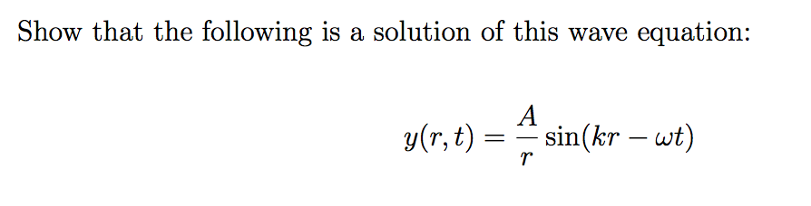 Solved In class we derived the wave equation by thinking | Chegg.com