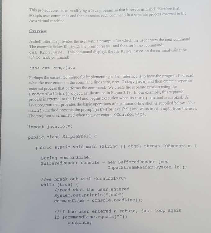 Solved This project consists of modifying a Java program so | Chegg.com