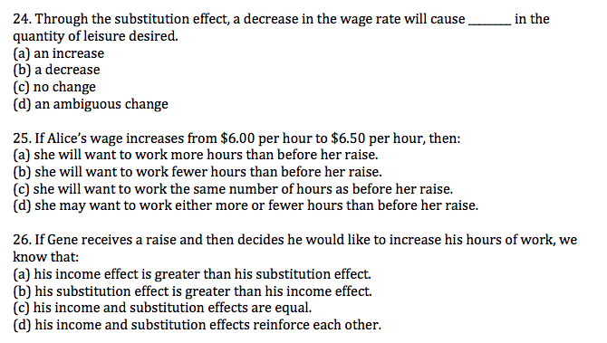 Solved 24. Through the substitution effect, a decrease in | Chegg.com