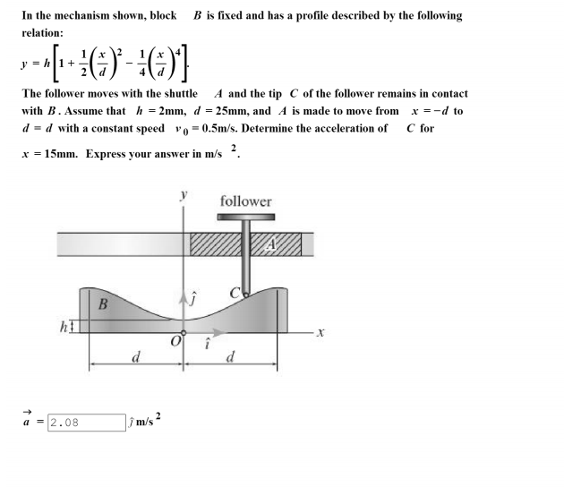 Solved In the mechanism shown, block B is fixed and has a | Chegg.com