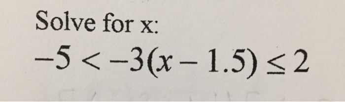 Solved Solve for x: -5