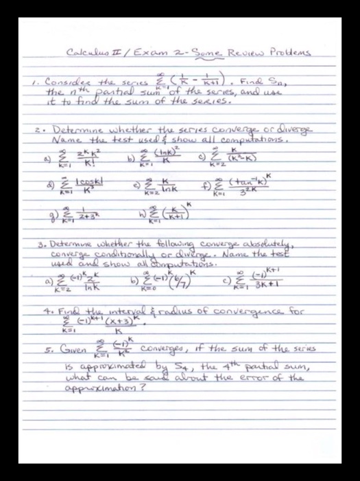 Consider The Series Find An The Nth Partial Sum Of 