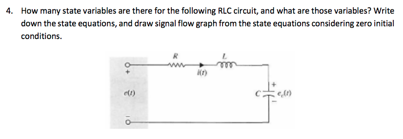 Solved How many state variables are there for the following | Chegg.com