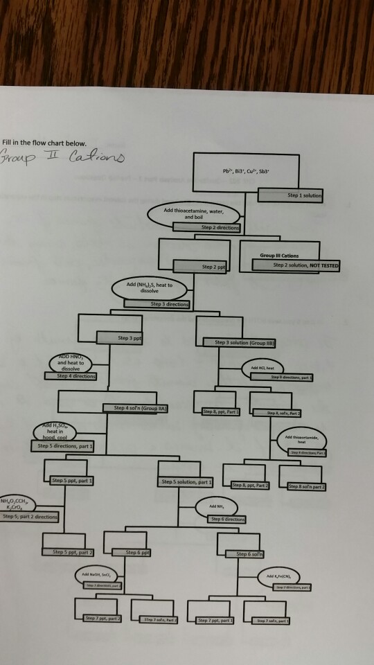 Fill in the flow chart. | Chegg.com