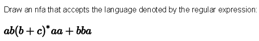 Solved Draw an nfa that accepts the language denoted by the | Chegg.com