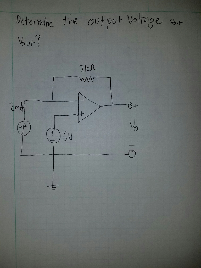 Solved Determine the Output Voltage v_out V_out? | Chegg.com