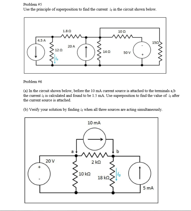 Solved Problem #5 Use the principle of superposition to find | Chegg.com