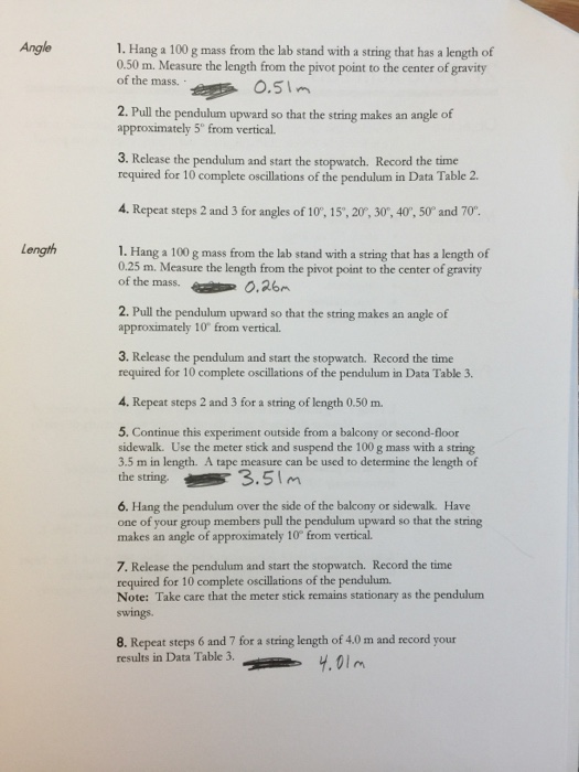 Solved 21: Pendulum Lab Objective To understand the pendulum | Chegg.com