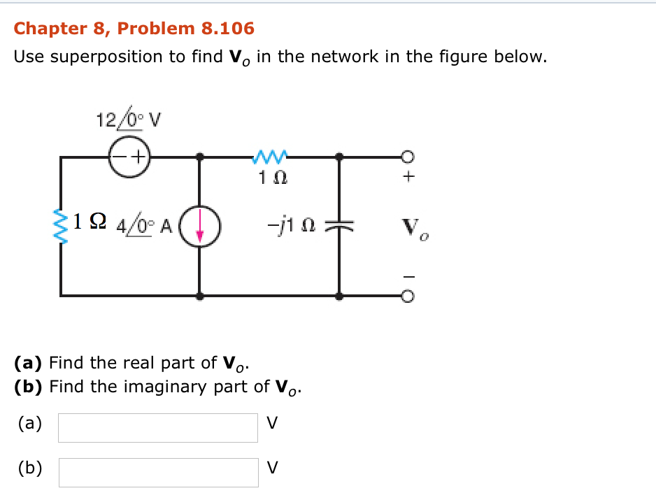 Solved Chapter 8, Problem 8.099 Use mesh analysis to find Vo | Chegg.com