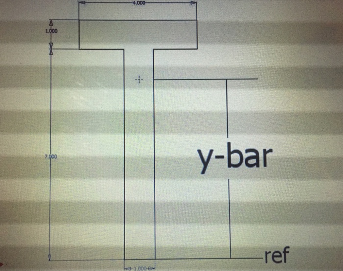 Solved 4.000 1. y-bar 7.000 ref | Chegg.com