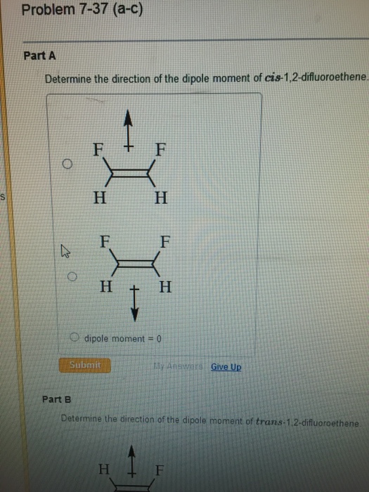 Solved Determine the direction of the dipole moment of | Chegg.com