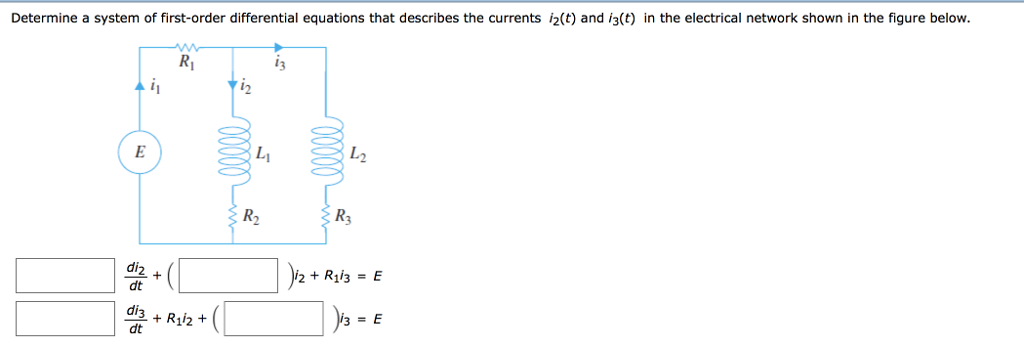 Solved Determine A System Of First Order Differential