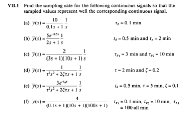 Find the sampling rate for the following continuous | Chegg.com