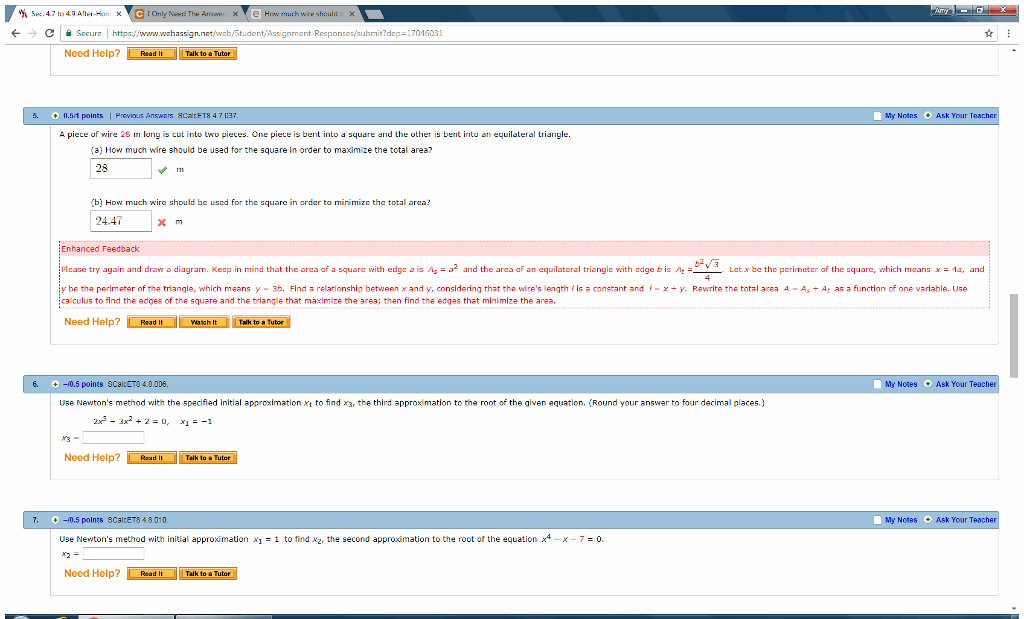 Solved I only need the answers for question 5 part B. and | Chegg.com