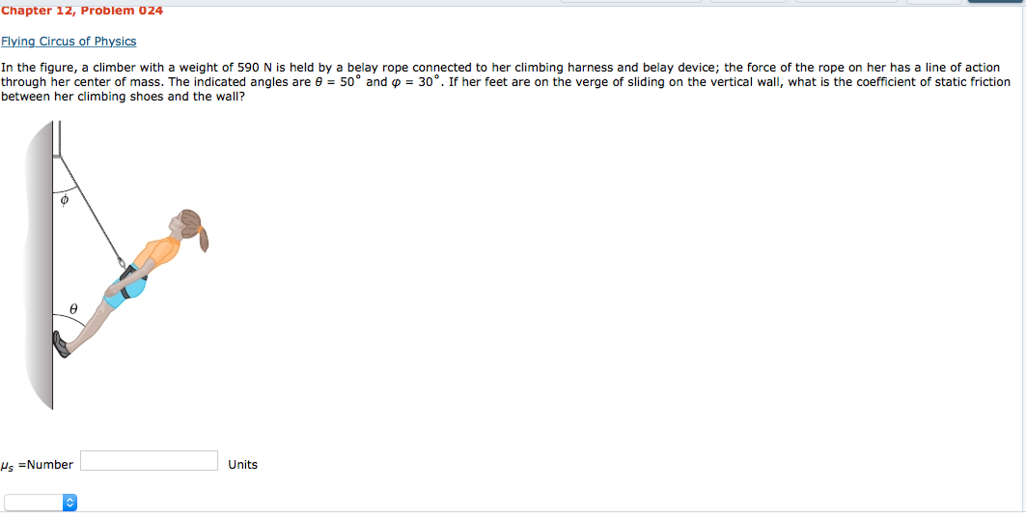 Solved Flying Circus of Physics In the figure, a climber | Chegg.com