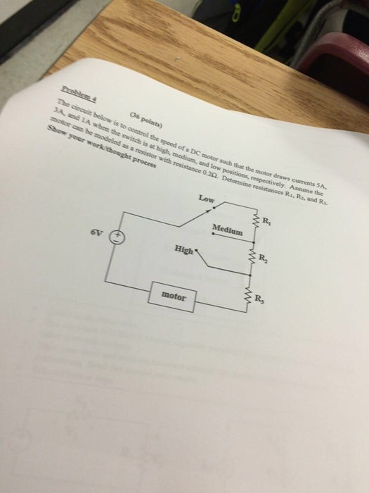 Solved A circuit below is to control the speed of a DC motor | Chegg.com