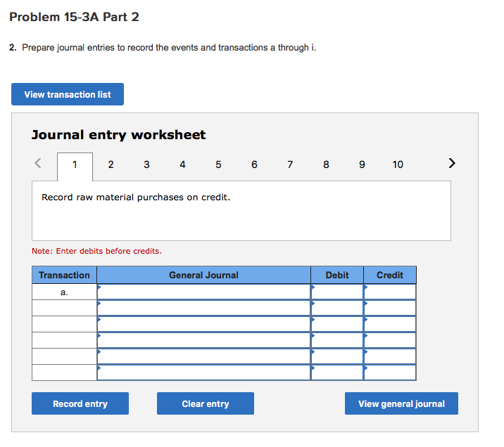 Solved Problem 15-3A Source documents, journal entries, and | Chegg.com