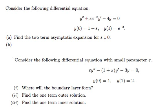 Consider the following differential equation | Chegg.com