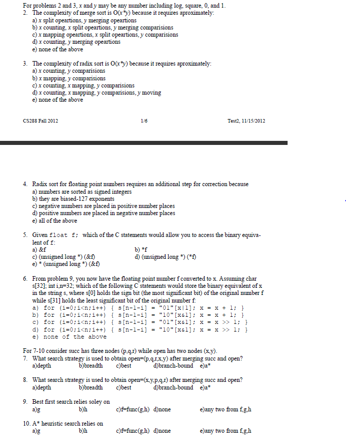 Solved For radix sorting of n signed integers on a b-bit | Chegg.com