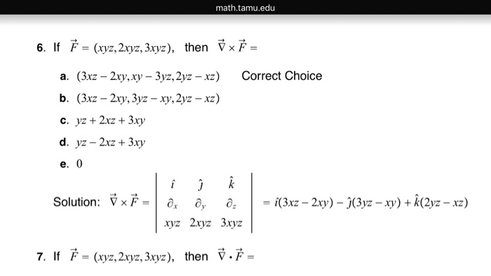 Solved I need help with the steps after the cross product | Chegg.com