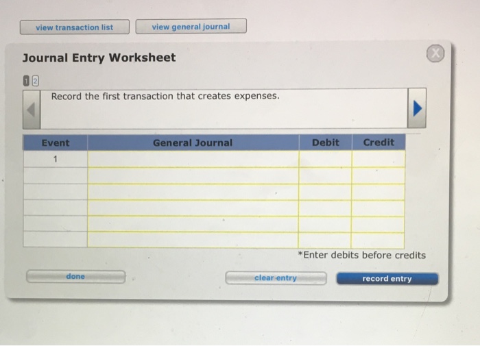 Solved Exercise 2-12 Analyzing and journalizing expense | Chegg.com