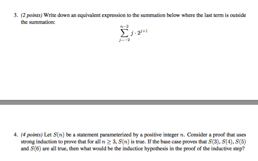 Solved Write down an equivalent expression to the summation | Chegg.com