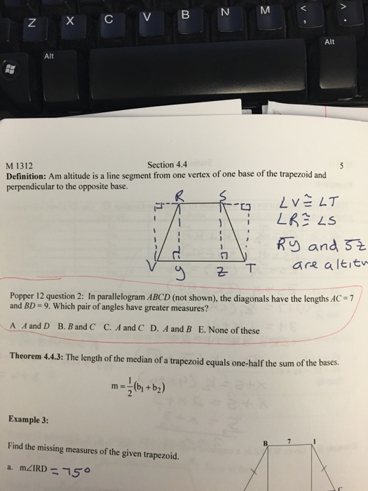 Solved Am altitude is a line segment from one vertex of one | Chegg.com