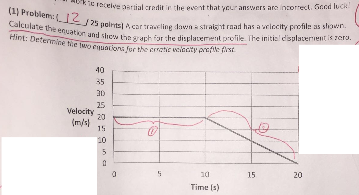 Solved work to receive partial credit in the event that your | Chegg.com