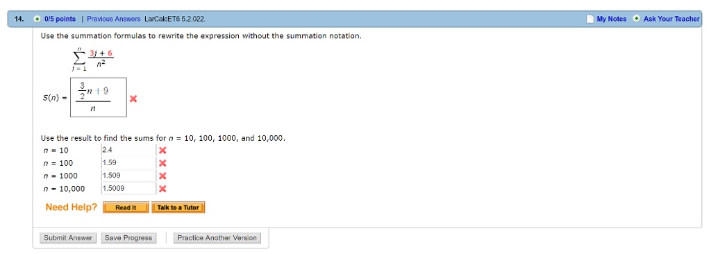 Solved Use The Summation Formulas To Rewrite The Expression