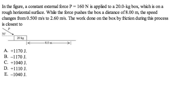 Solved In the figure, a constant external force P = 160 N is | Chegg.com